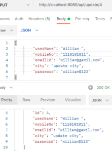 Response Entity in Rest API CRUD Example Spring Boot